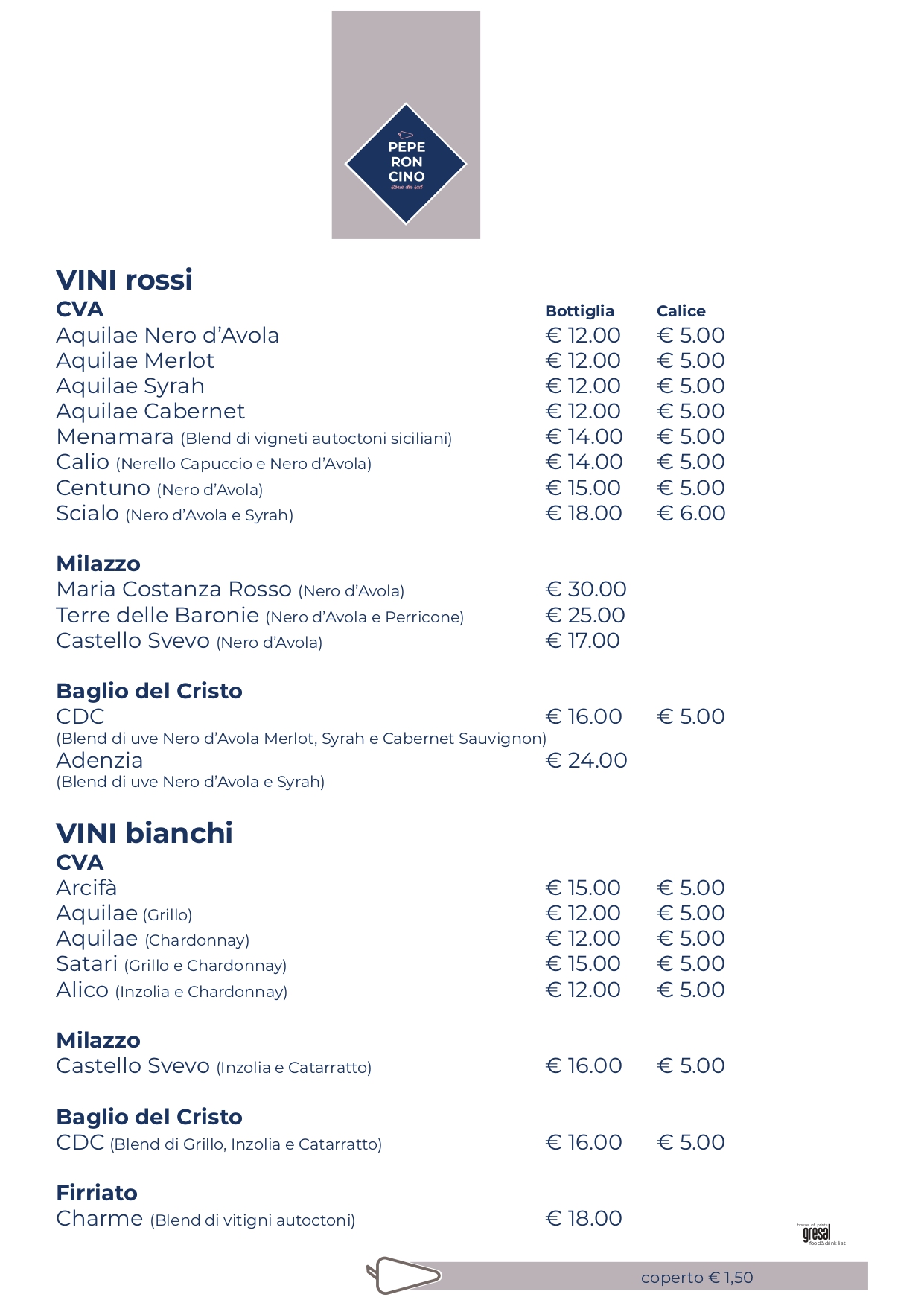 Menù - Peperoncino - Storie del Sud